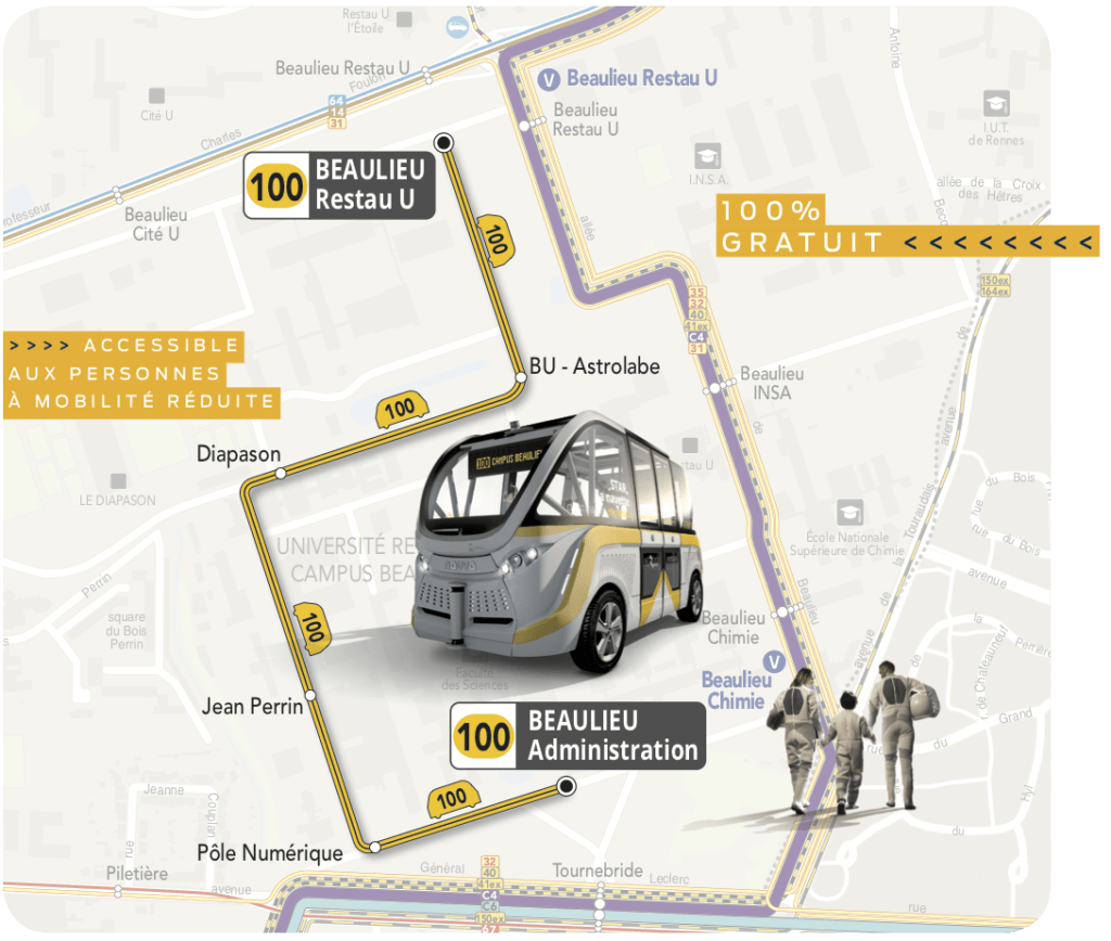 Des navettes autonomes et électriques à Rennes | VL Média