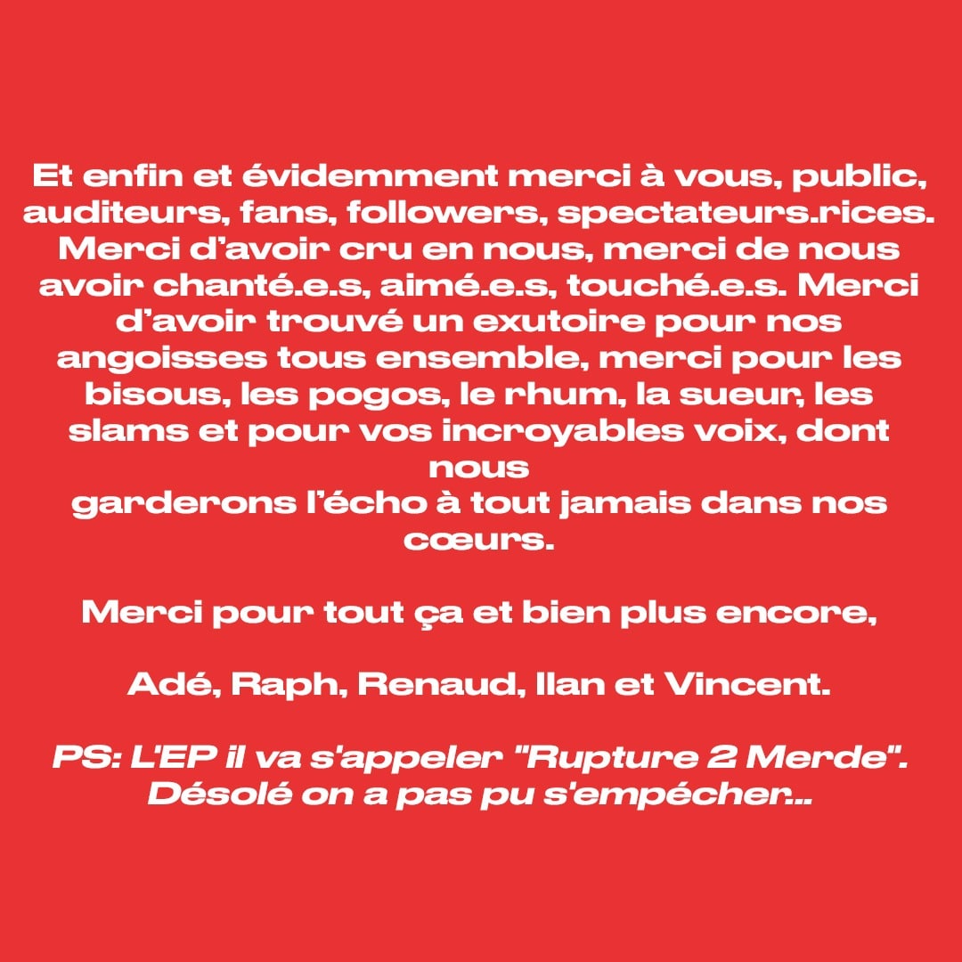 Le groupe Therapie Taxi se sépare | VL Média