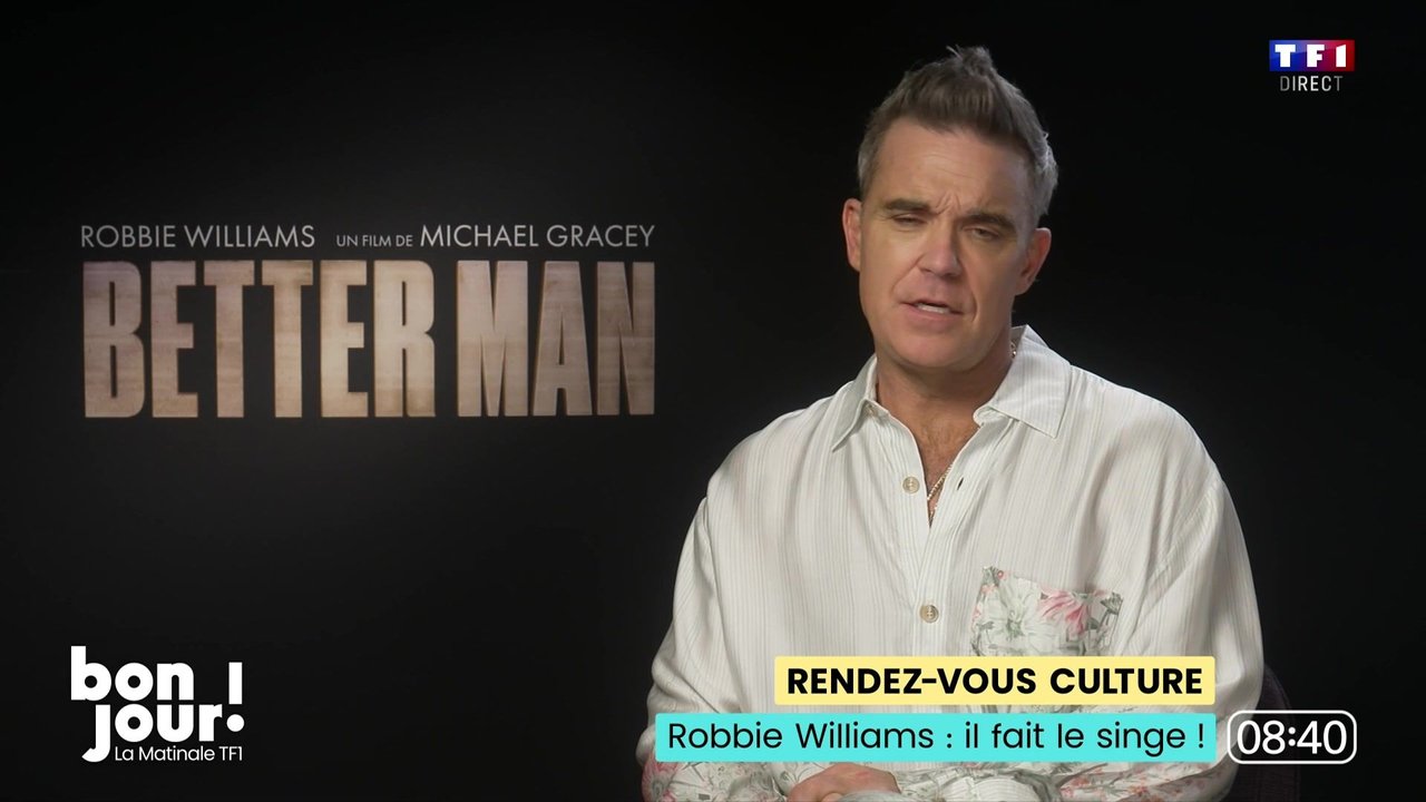 Pourquoi Robbie Williams est un singe dans "Better Man"